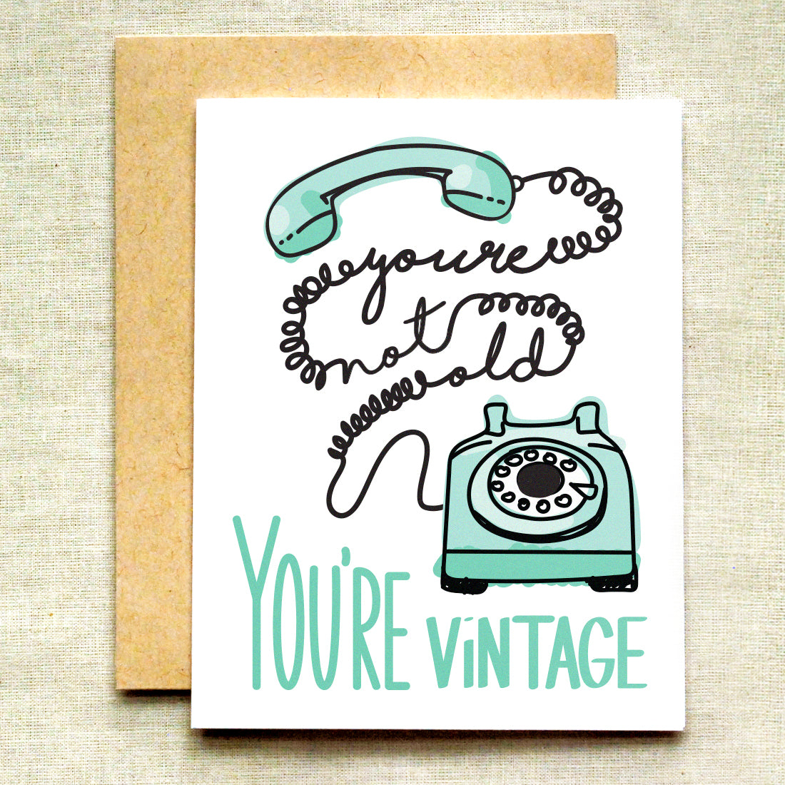 You're Not Old, You're Vintage Card – Raven + Unicorn